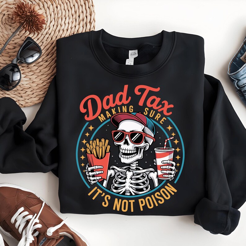 Funny Dad Tax PNG and SVG Skeleton Logo | Printable Digital Art ...