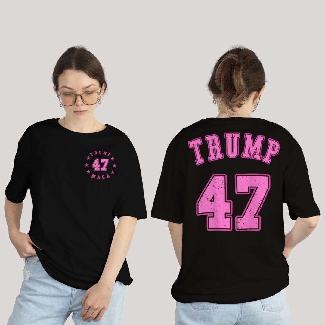 Pink Donald Trump 2024 Digital Download Front and Back Design for MAGA ...
