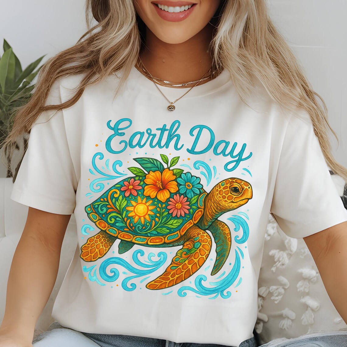 Sea Turtle Earth Day Save the Earth – Turtle Design Earth Day ...