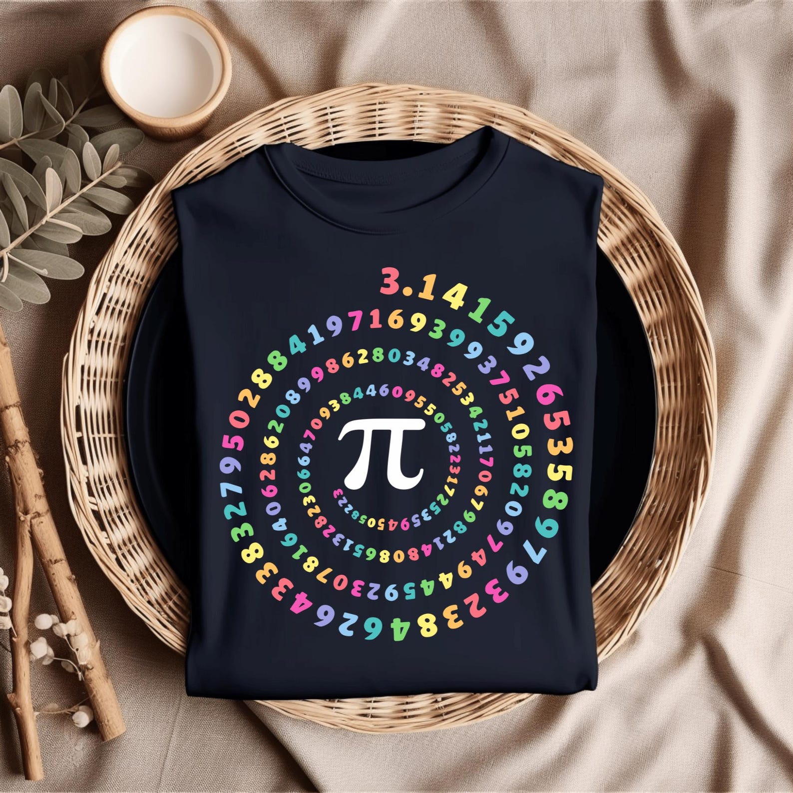 Pi Spiral Design PNG - Ideal for Pi Day Shirts, Gifts for Math Lovers ...