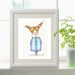 Watercolor Girl With Pigtails Painting Girl Wall Art. Girl Illustration ...
