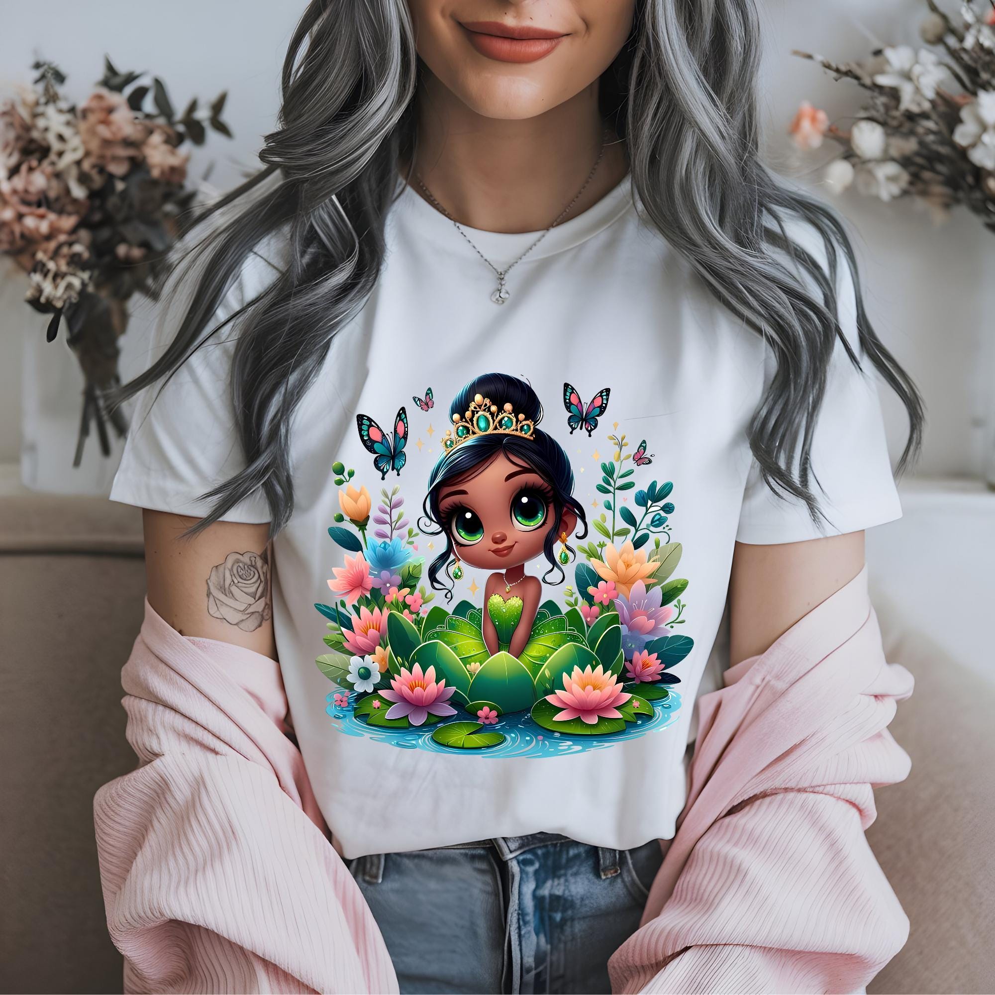 Princess Tiana DTF, Cute Tiana, Africa Tiana, Disney Princess DTF ...