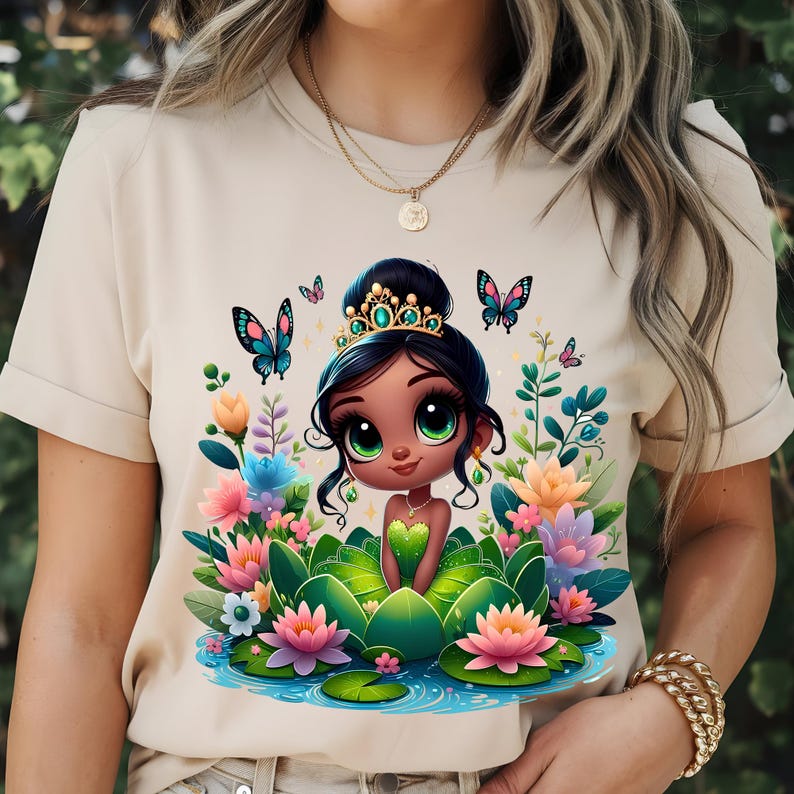 Princess Tiana DTF, Cute Tiana, Africa Tiana, Disney Princess DTF ...