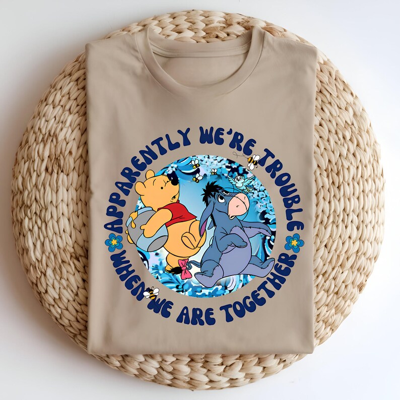 Winnie the Pooh DTF, Best Friends, Funny Friendship, Pooh DTF T-shirt ...