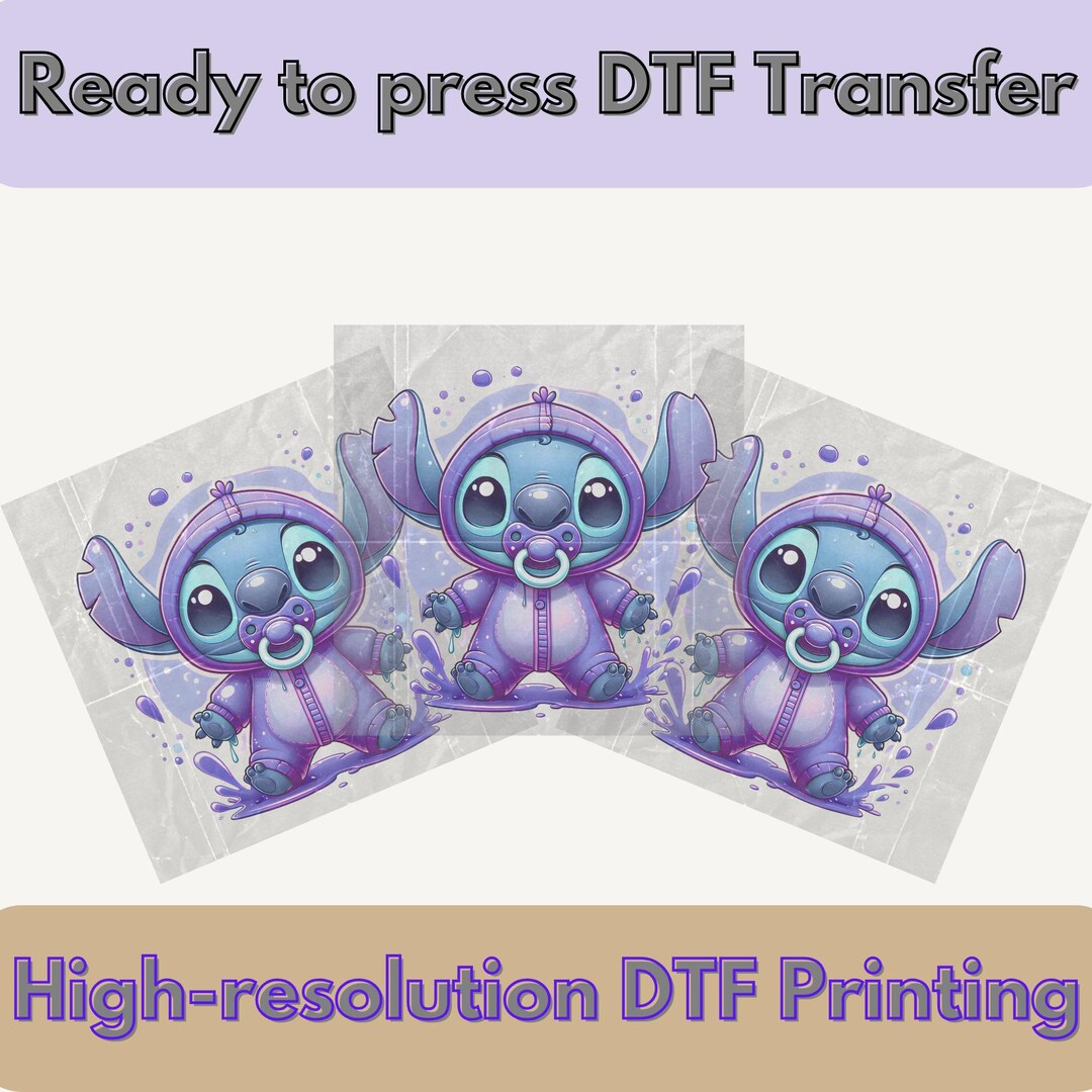 Watercolor Baby Stitch DTF, Cute Stitch DTF, Stitch Printing, Stitch ...