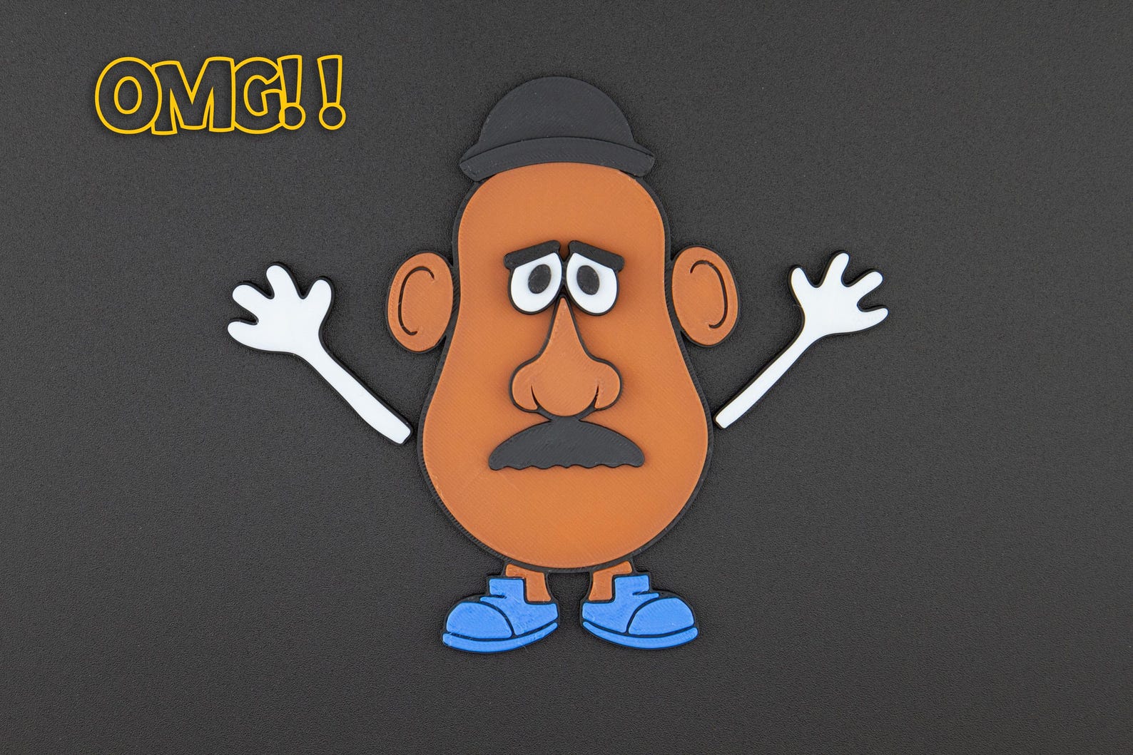 Mr. Potato Fridge Magnet: Customizable Kitchen Decor Character Art Gift ...