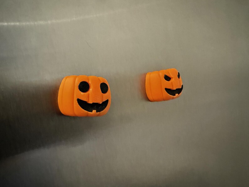 3D Printed Pumpkin Fridge Magnets: Halloween Jack-o-lantern Decor - Etsy