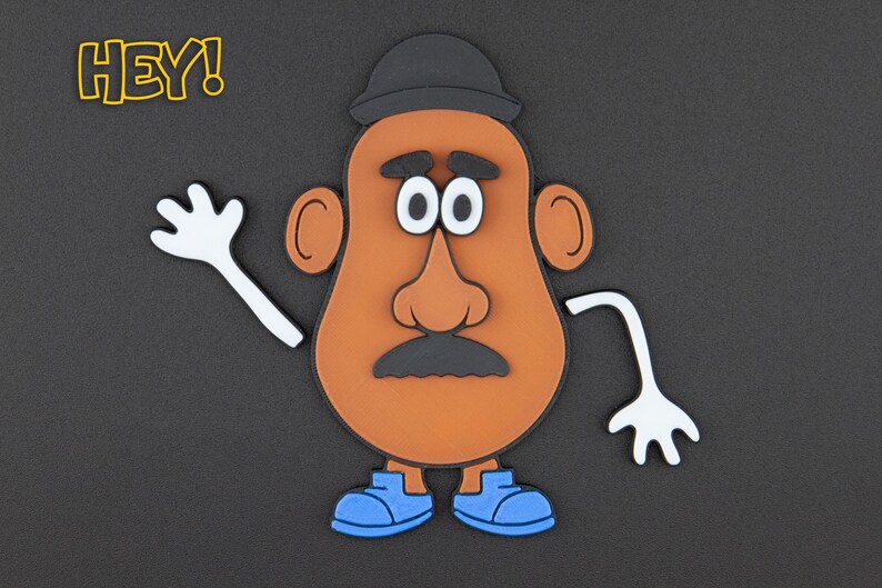 Mr. Potato Fridge Magnet: Customizable Kitchen Decor Character Art Gift ...