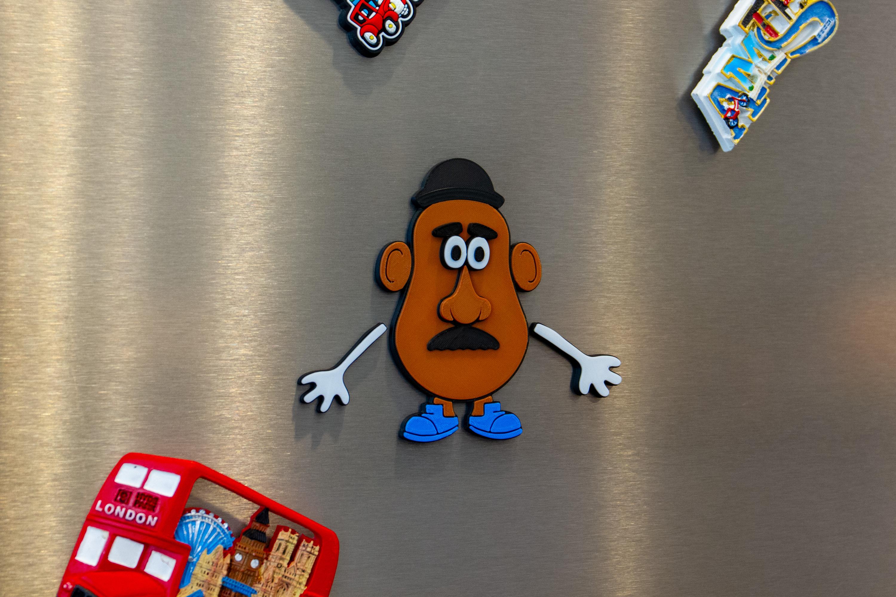 Mr. Potato Fridge Magnet: Customizable Kitchen Decor Character Art Gift ...