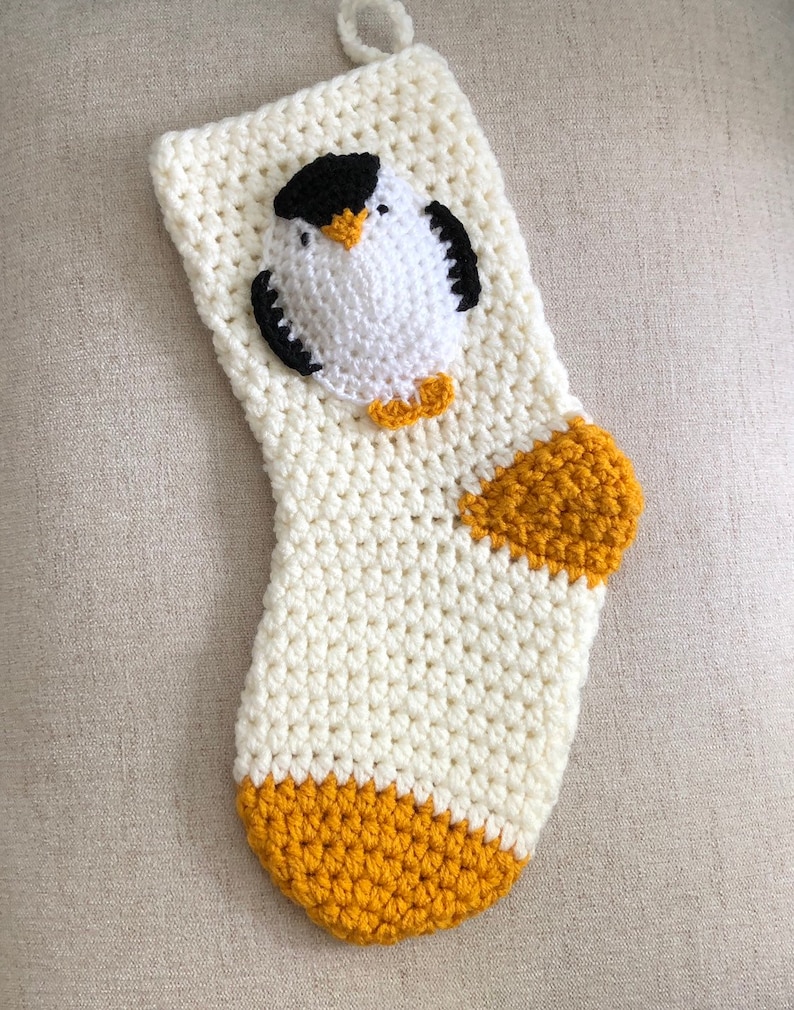 Penguin Stocking,crochet Stocking, Christmas Stocking, Gift Idea ...