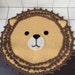 Crochet Lion Rug, Handmade Lion Rug, Crochet Lion Rug, Animal Rug, - Etsy