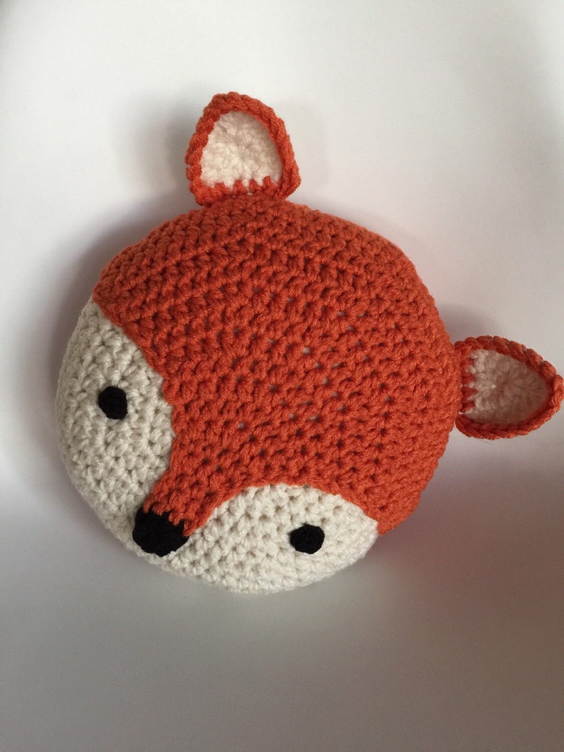 Fox Pillow Handmade Fox Pillow Crochet Fox Pillow - Etsy
