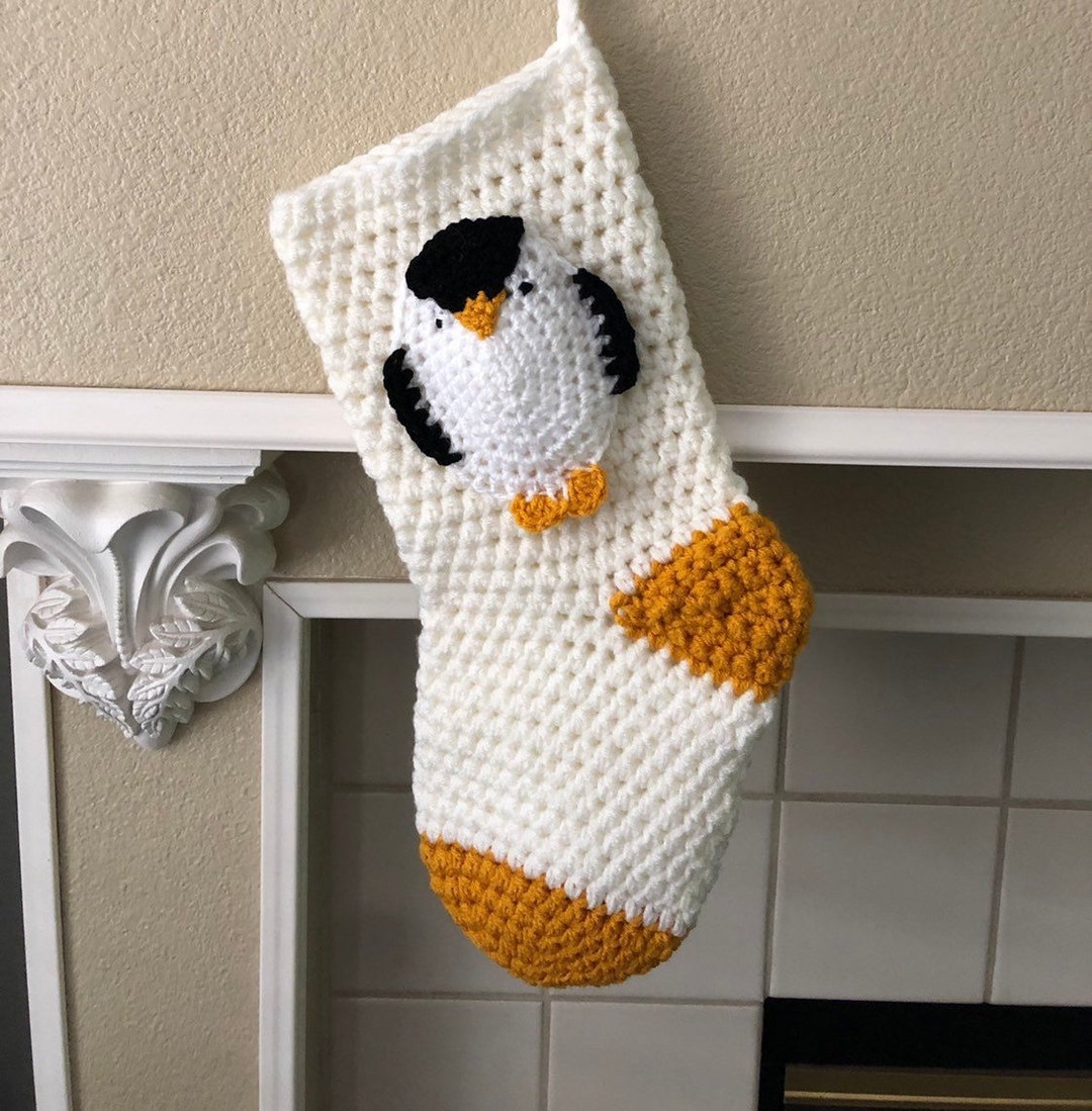 Penguin Stocking,crochet Stocking, Christmas Stocking, Gift Idea ...