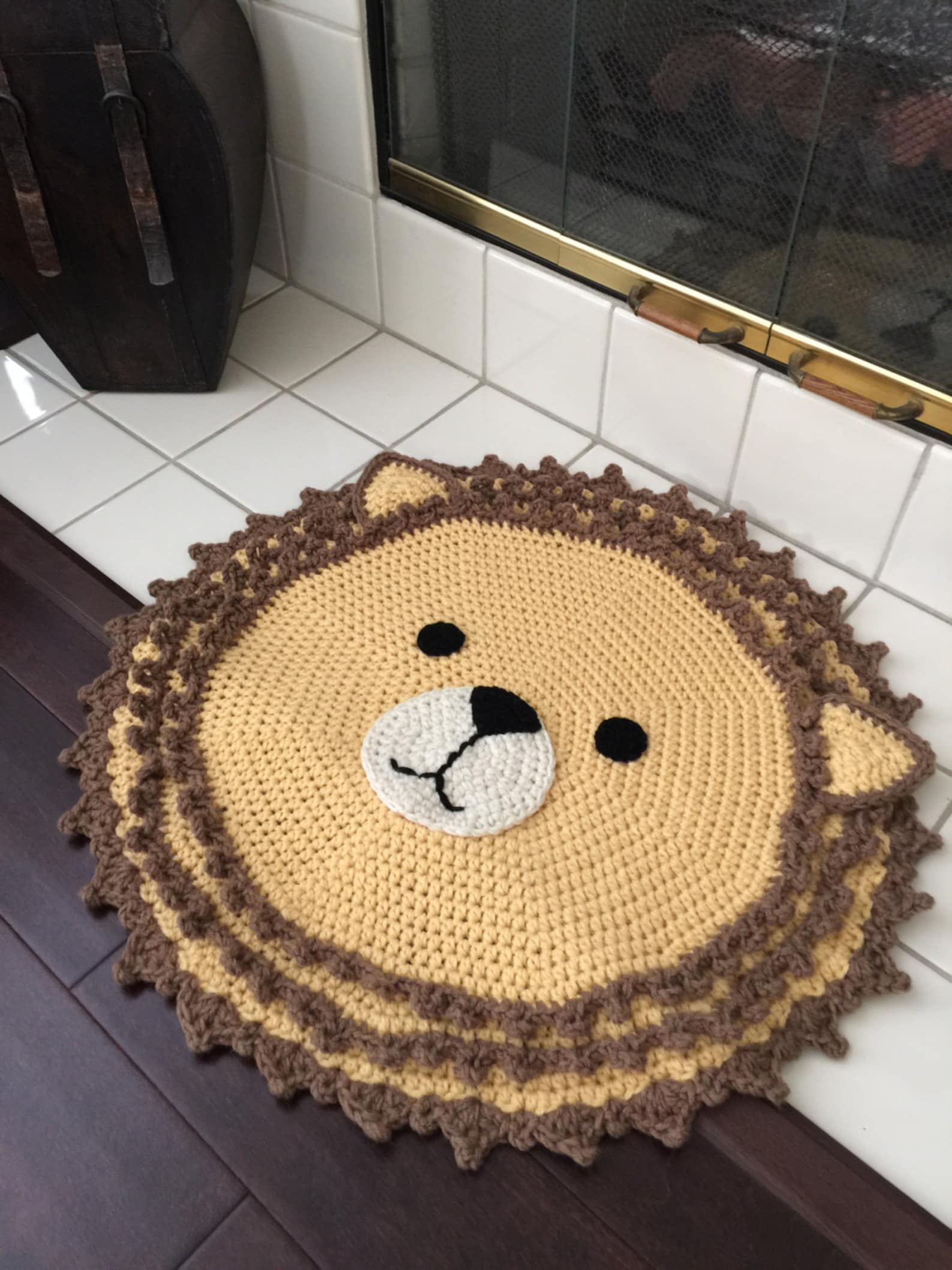 Crochet Lion Rug, Handmade Lion Rug, Crochet Lion Rug, Animal Rug, - Etsy