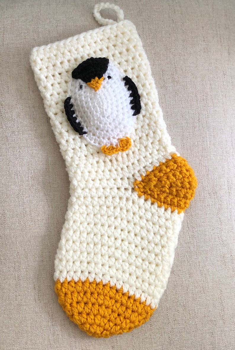 Penguin Stocking,crochet Stocking, Christmas Stocking, Gift Idea ...