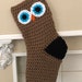 Crochet Owl Christmas Stocking - Etsy