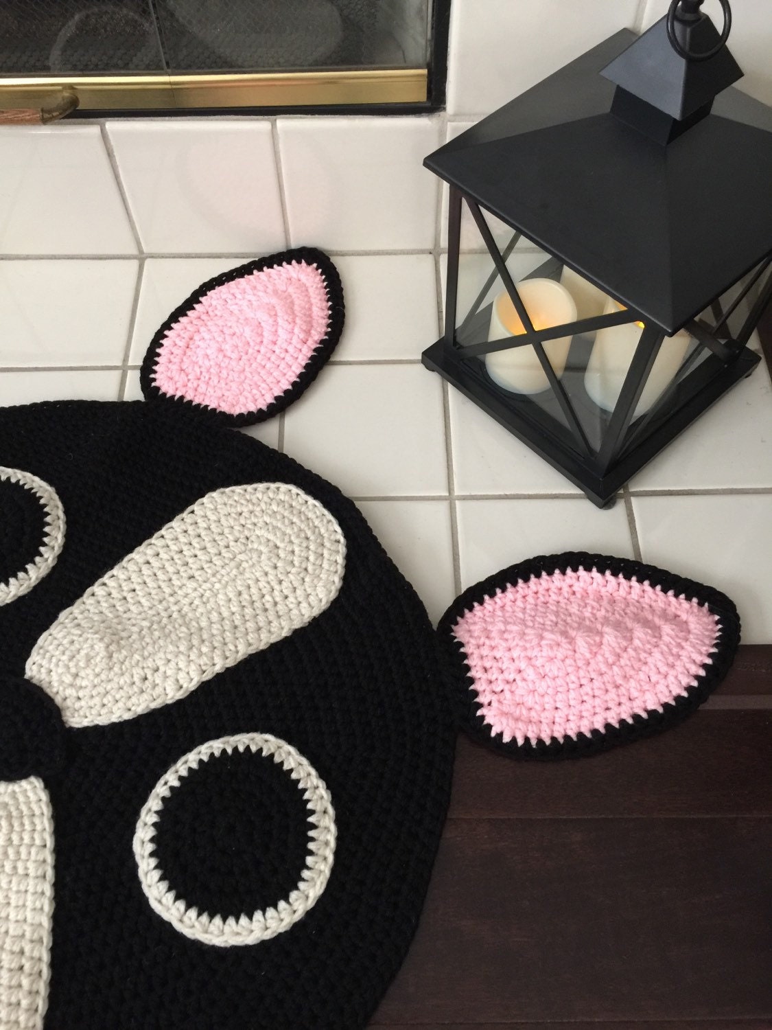 French Bulldog/Boston Terrier Rug Handmade Crochet Rug | Etsy