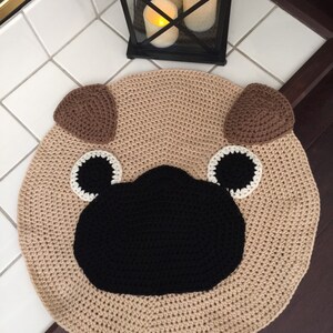 Crochet Pug Rug - Etsy