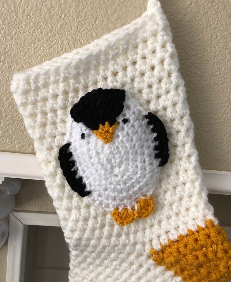Penguin Stocking,crochet Stocking, Christmas Stocking, Gift Idea ...