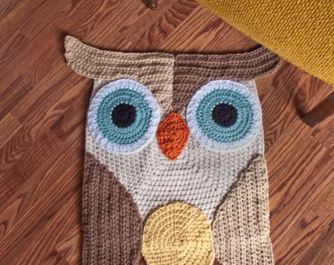 Crochet Owl Rug - Etsy