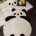 Panda Rug Crochet Panda Rug Floor Rug Crochet Rug Children - Etsy