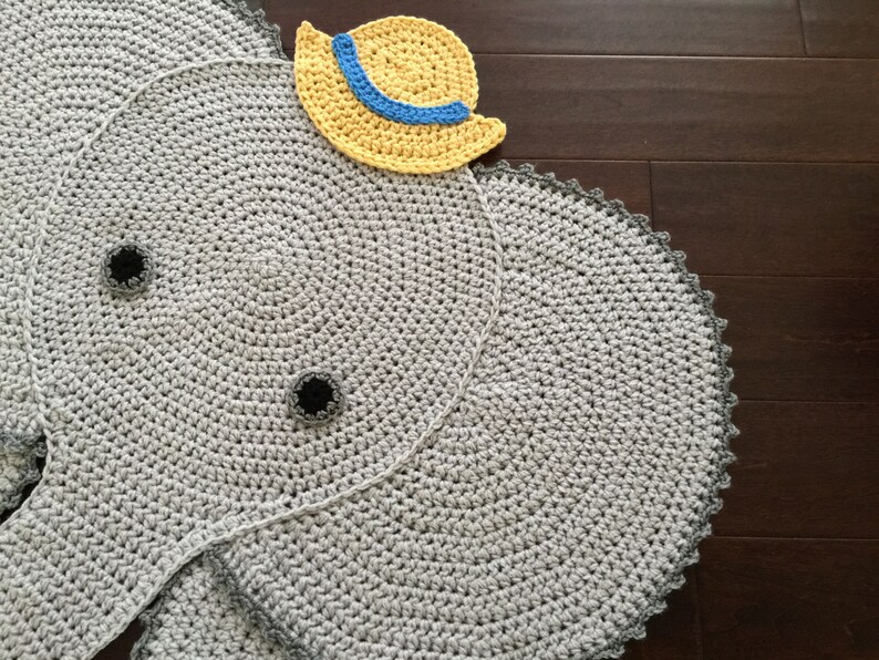 Made to order 40 Crochet Elephant rug Elephant | Etsy