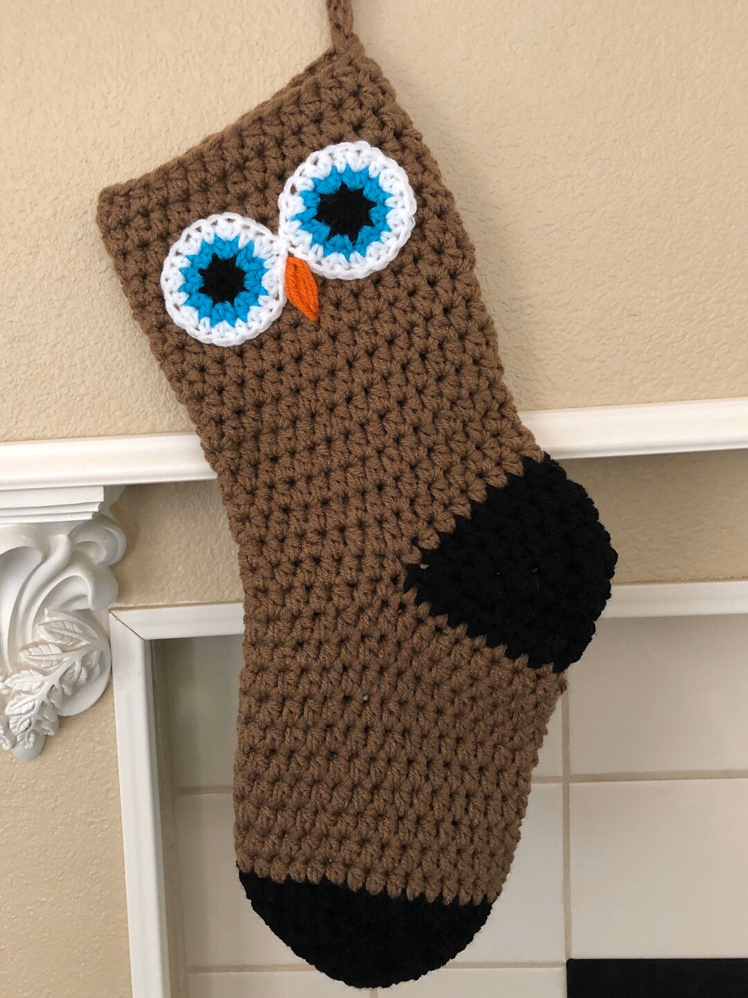 Crochet Owl Christmas Stocking - Etsy