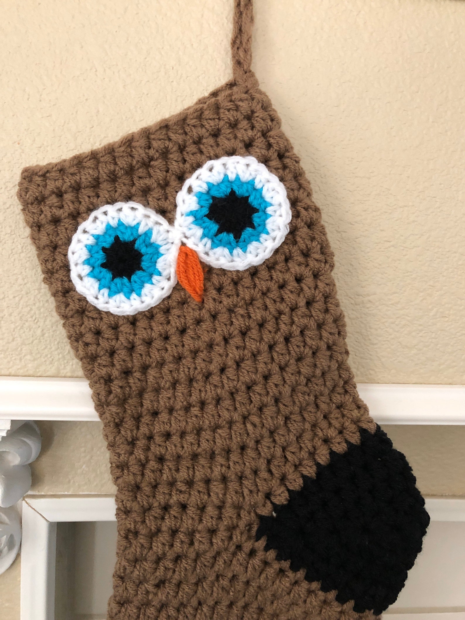 Crochet Owl Christmas Stocking - Etsy