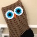 Crochet Owl Christmas Stocking - Etsy