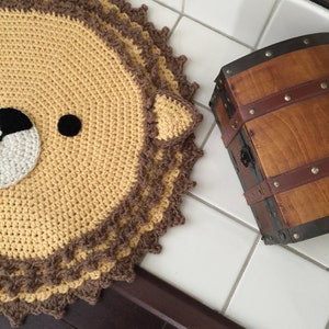 Crochet Lion Rug, Handmade Lion Rug, Crochet Lion Rug, Animal Rug, - Etsy