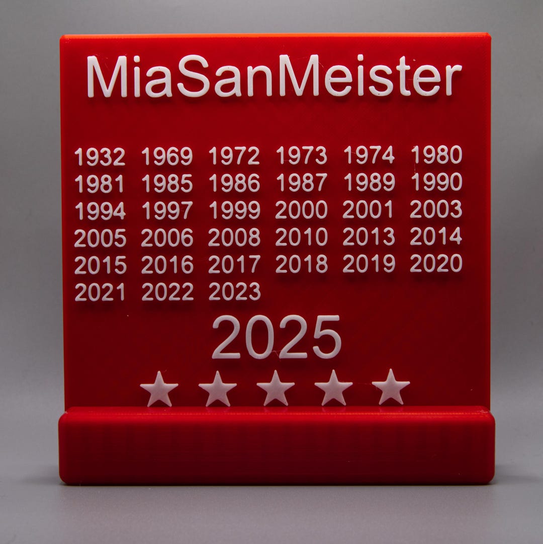 FC Bayern Meister Table Stand - Etsy