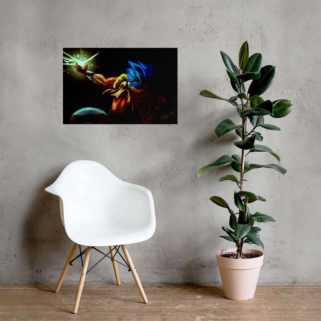 Angel Born in Hell - Gogeta Dragon Ball Poster by S2K - Etsy