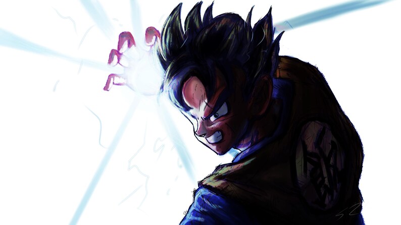 The Fallen Warrior Future Gohan Poster by S2K White Background Variant ...