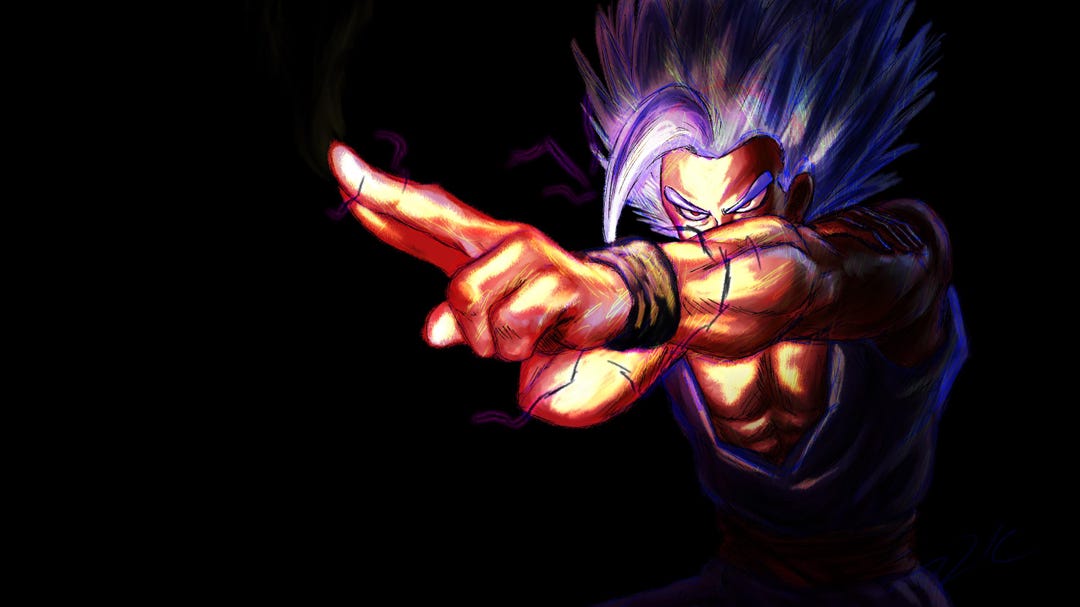 The Beast Awoken Beast Gohan Poster by S2K - Etsy