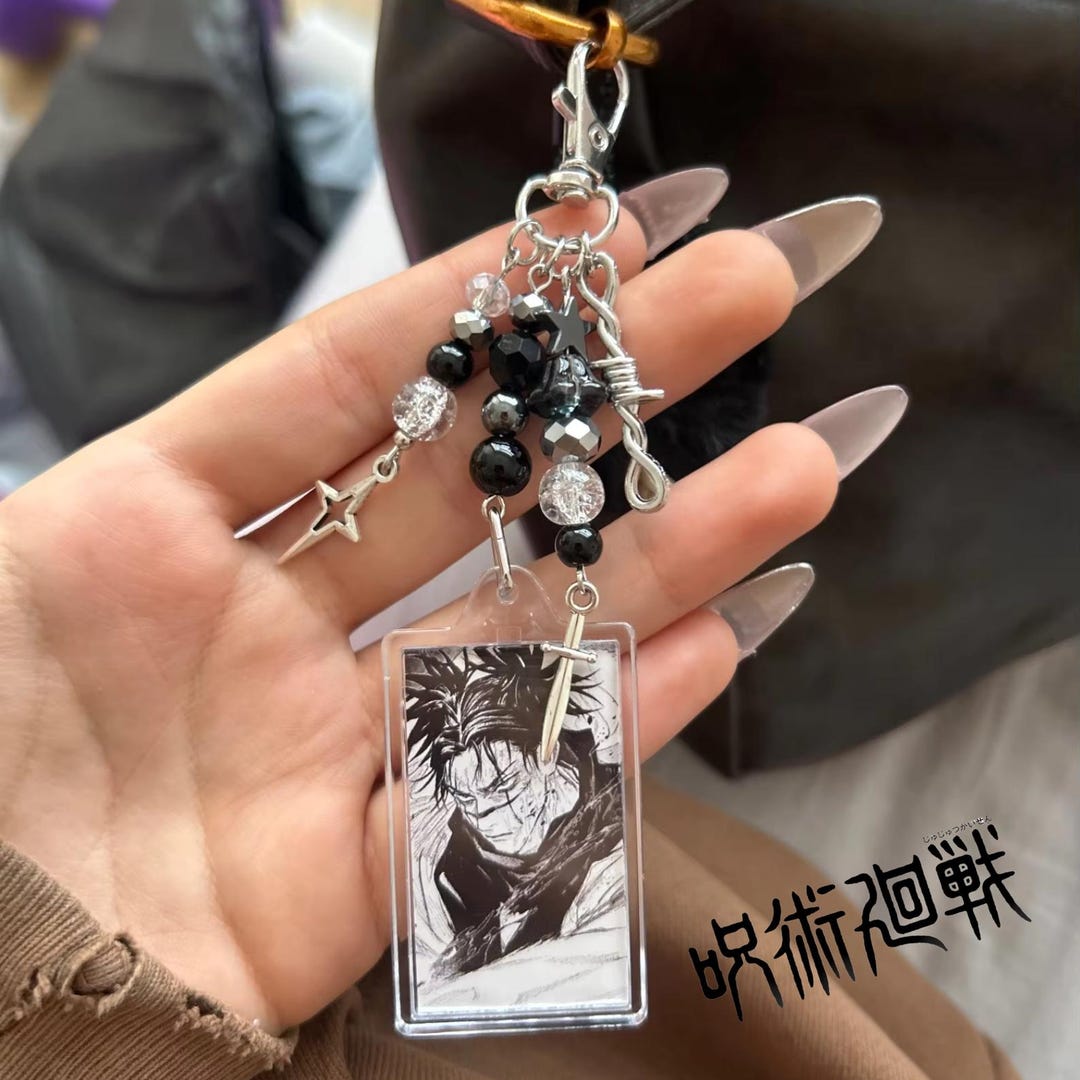 Choso Anime Keychains, Jjk Y2K Spiral Star Chain Keyring - Etsy UK