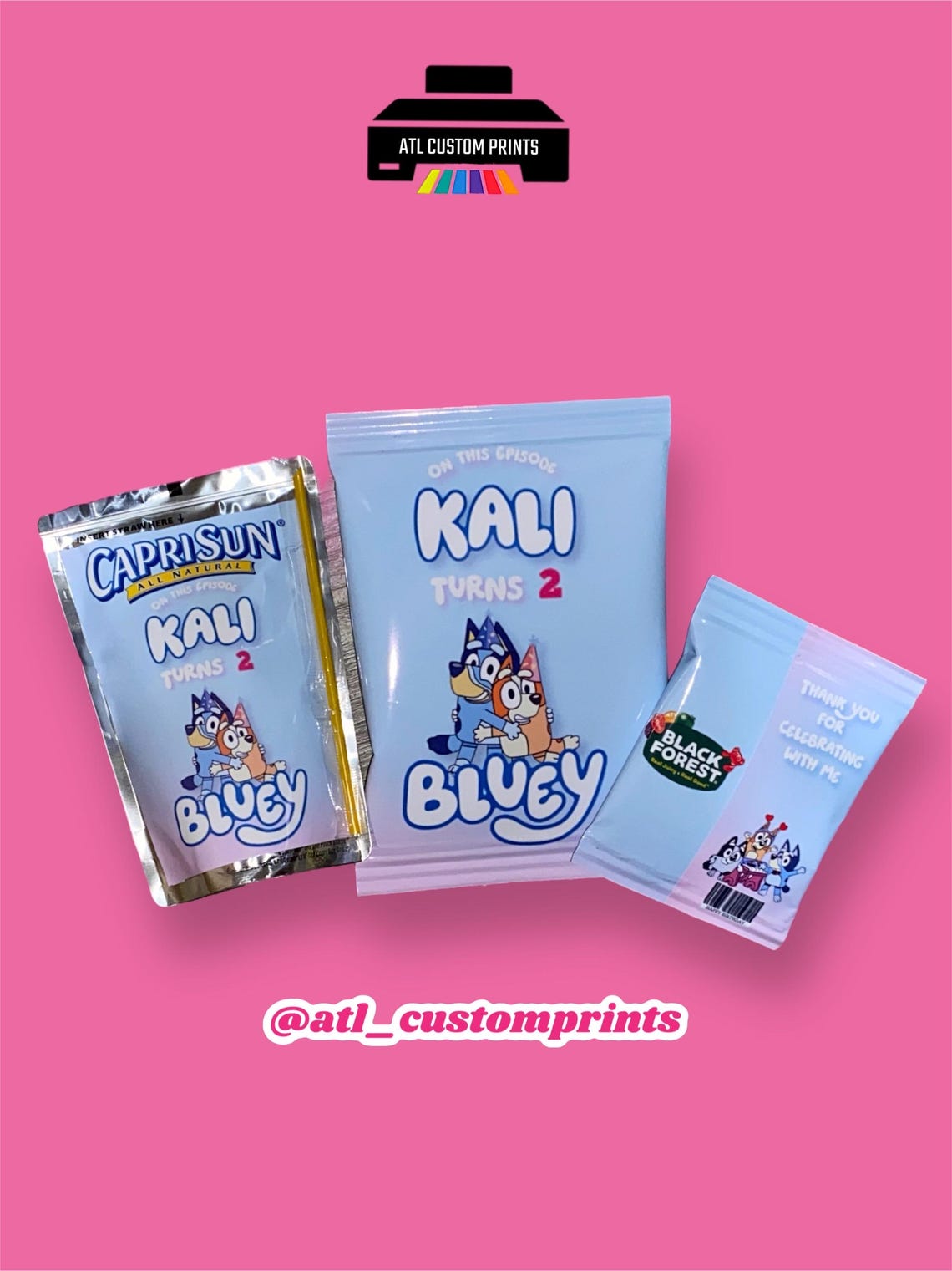 Capri Sun and Kool-aid Jammers Party Favor Editable Template - Etsy