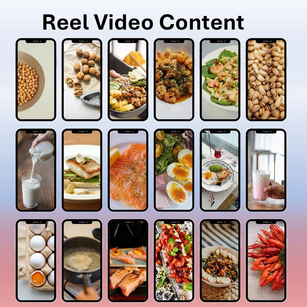 330+ SUPERFOOD & PROTEIN Video Reels Bundle - Perfekt Für Instagram ...