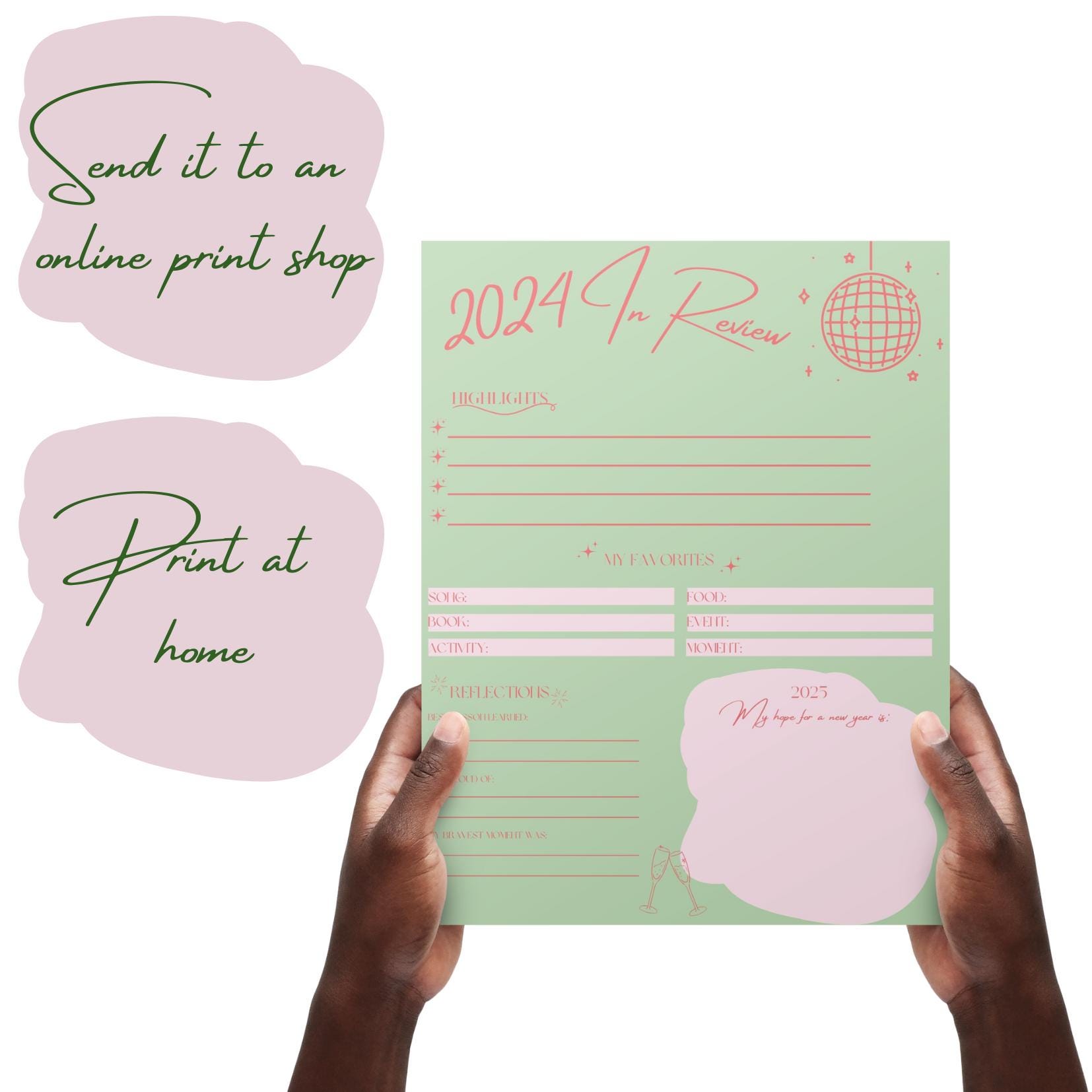 New Years Eve Year in Review Game Template, Printable Games, Kids NYE ...