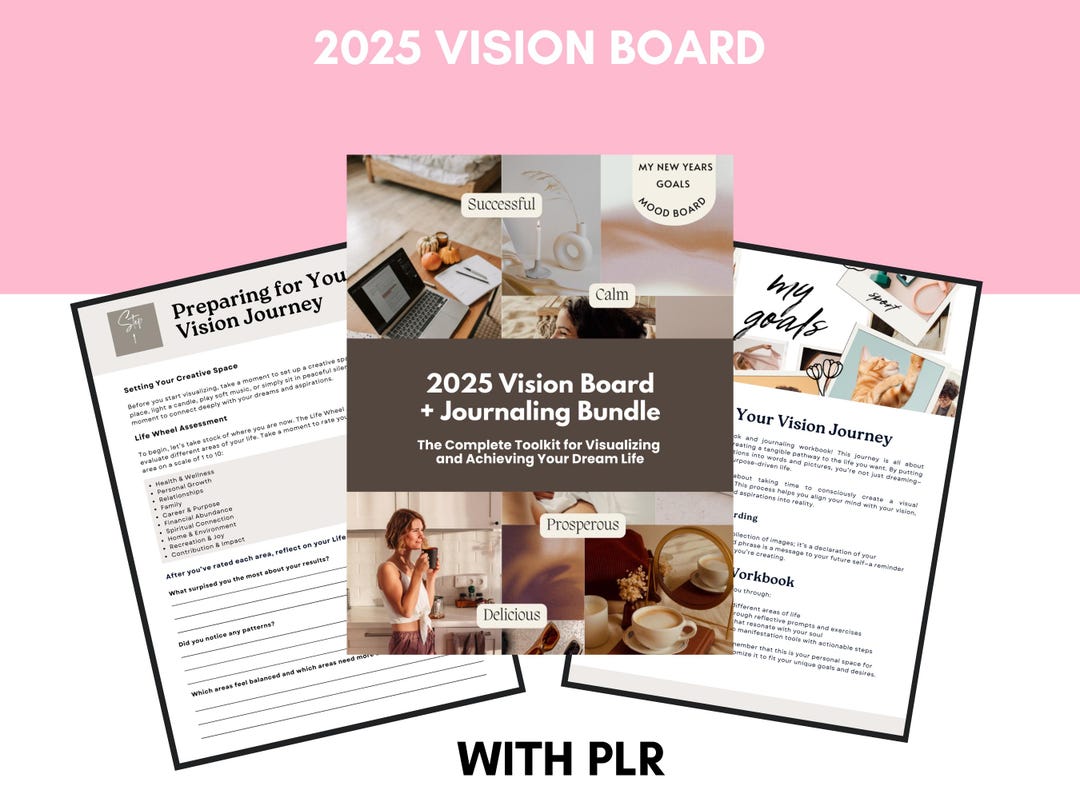 2025 Printable Vision Board Bundle With 800+ Printable Photos ...
