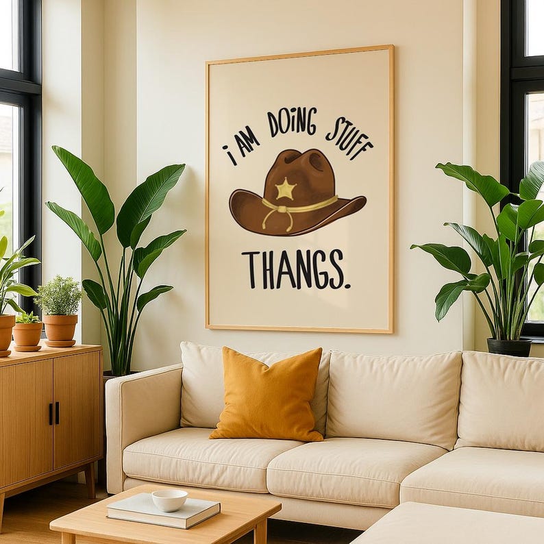The Walking Dead Rick Grimes Cowboy Hat Wall Art | Stuff and Thangs ...