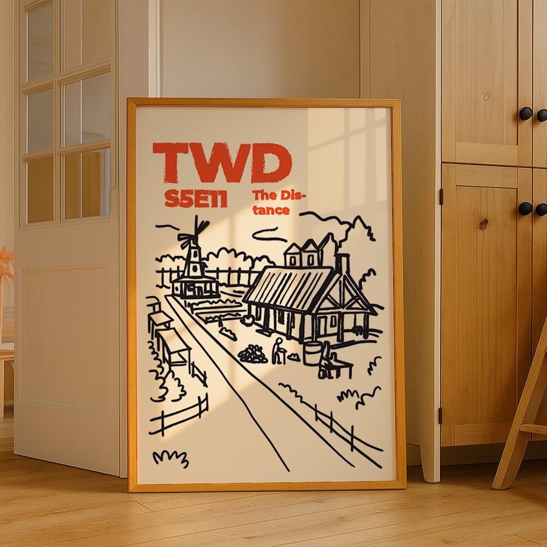 The Walking Dead Alexandria Poster | TWD the Distance Sketch Art ...