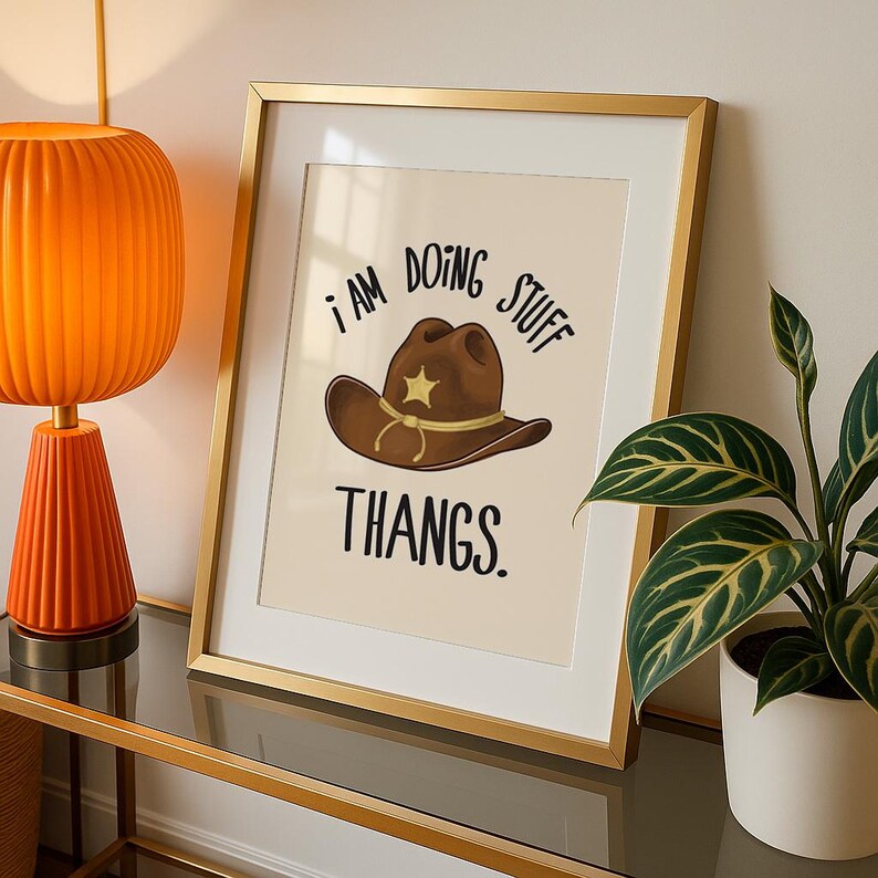 The Walking Dead Rick Grimes Cowboy Hat Wall Art | Stuff and Thangs ...