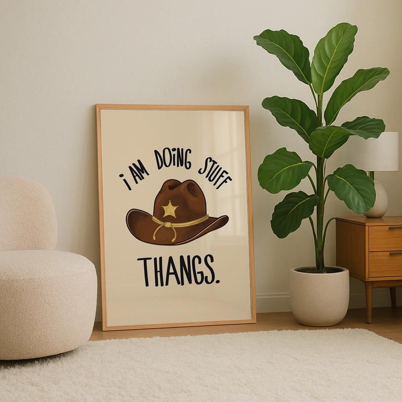 The Walking Dead Rick Grimes Cowboy Hat Wall Art | Stuff and Thangs ...