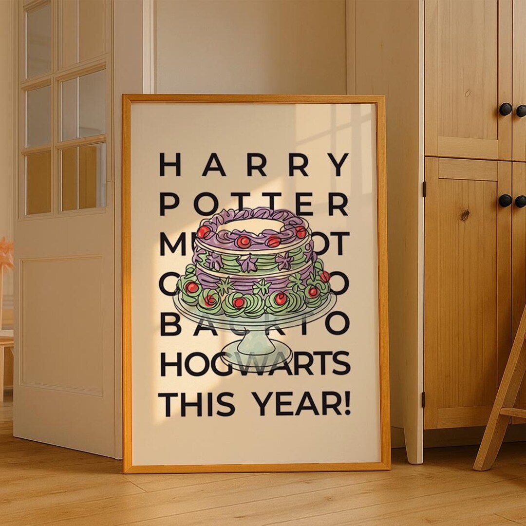 Dobby Quote Aunt Petunia’s Cake Wall Art | "harry Potter Must Not Go ...