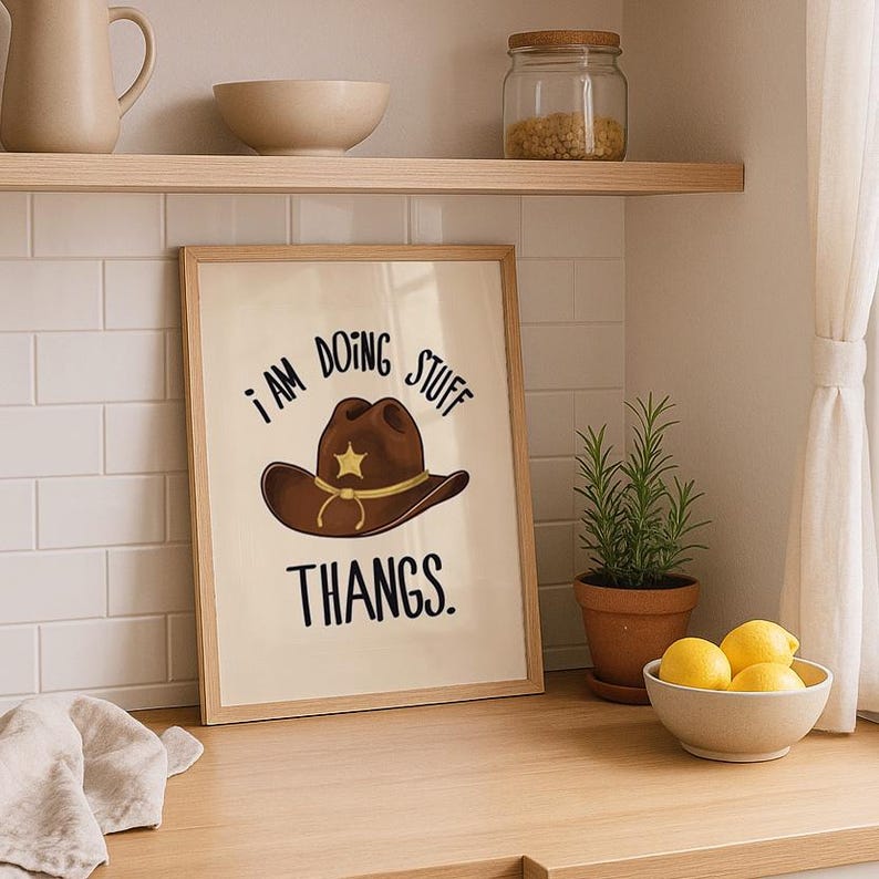 The Walking Dead Rick Grimes Cowboy Hat Wall Art | Stuff and Thangs ...