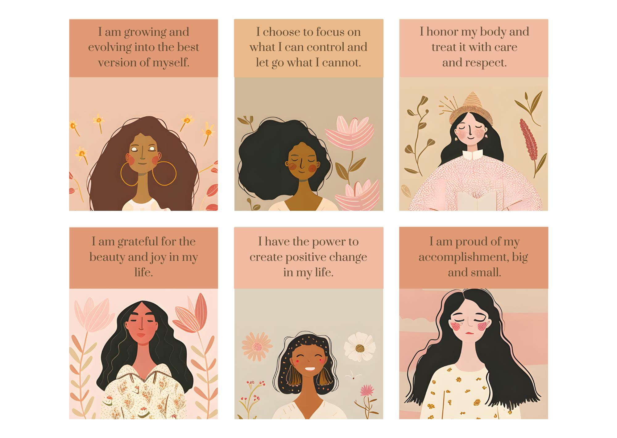 Printable Affirmation Card Self Love Card Mental Health Gift Therapy ...