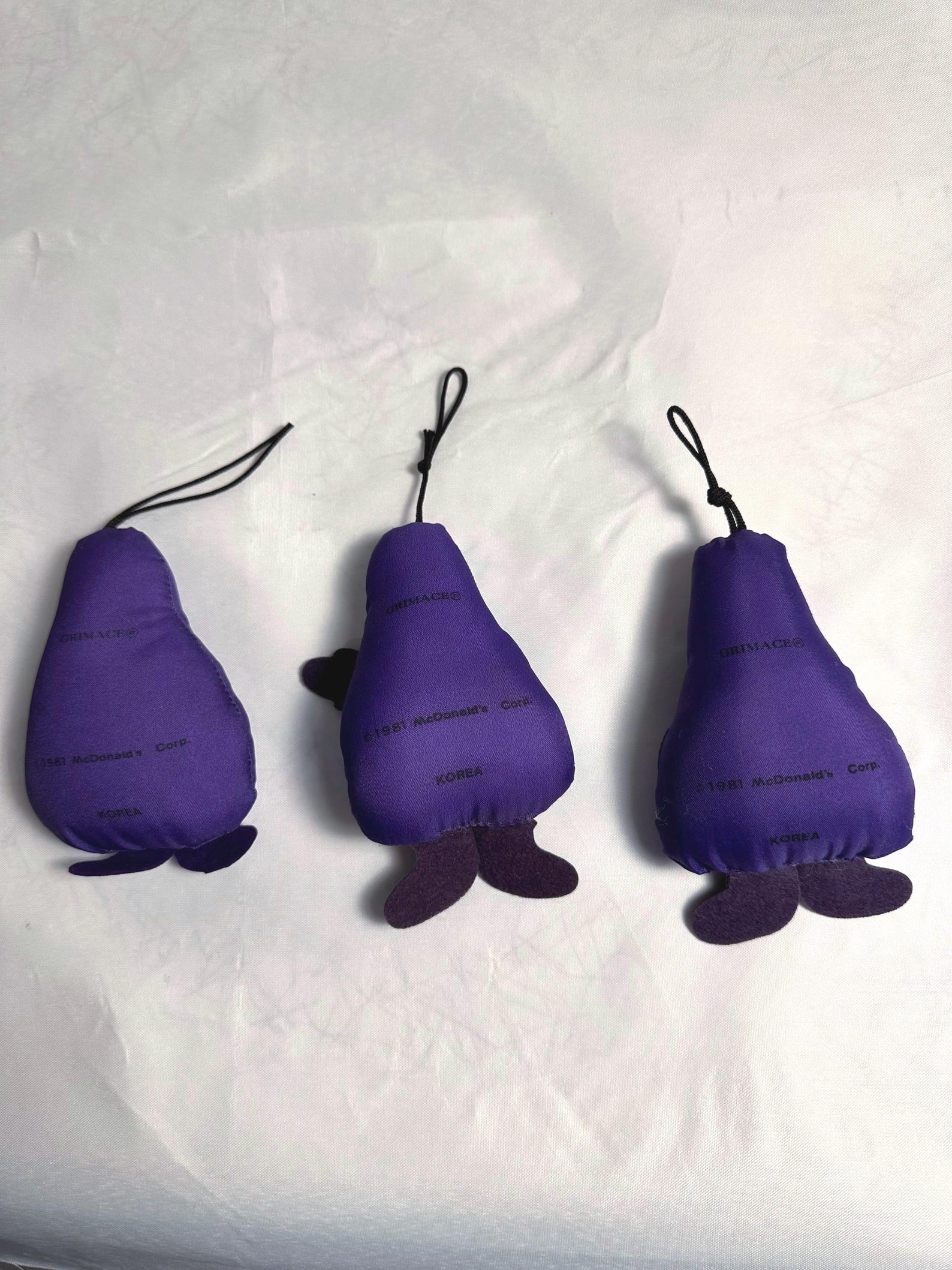 Mcdonald’s Grimace Vintage Plush Toys / Ornaments | Authentic Vintage ...