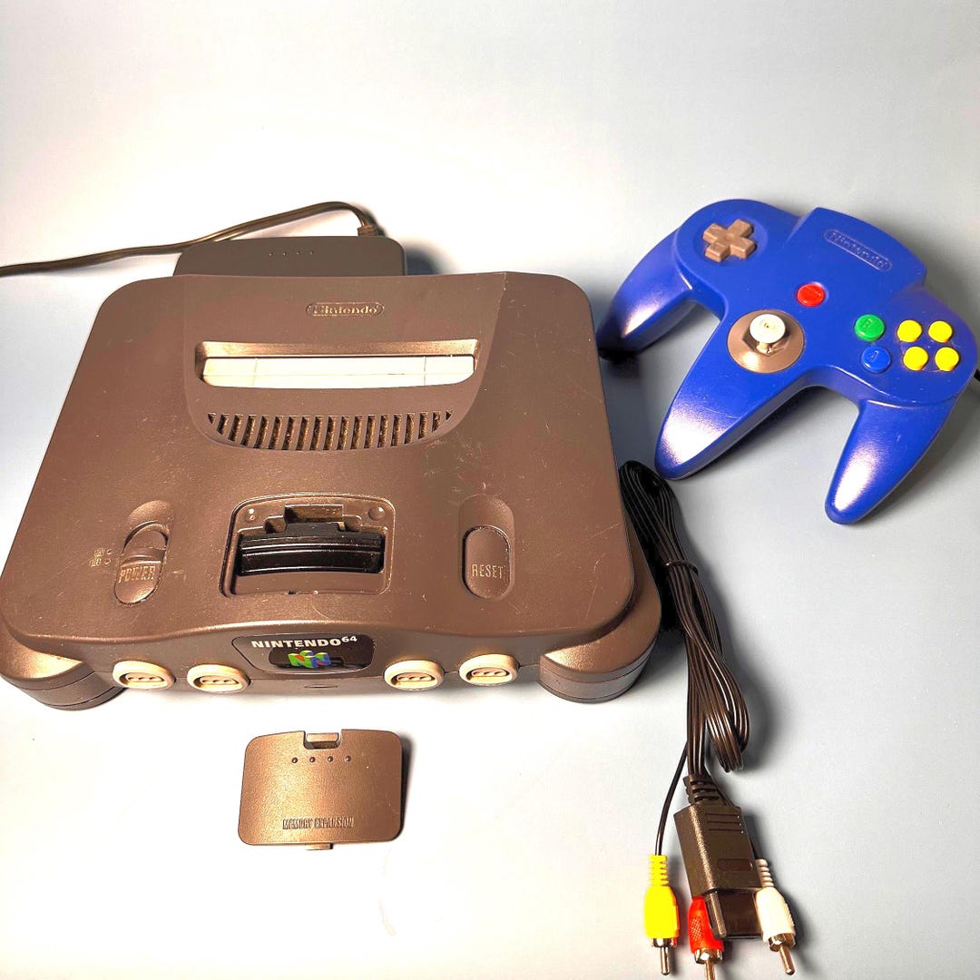 Nintendo 64 N64 Console Bundle W/ Cables and Controller Refurbished ...