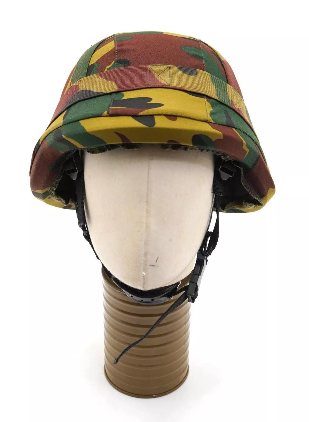 Belgian Army Combat Helmet With Jigsaw Camo Cover Protective Ballistic ...
