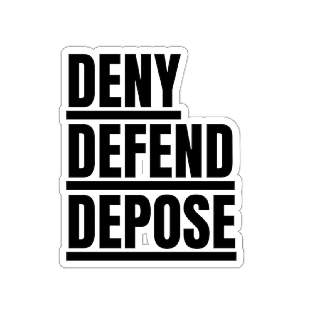 Deny Defend Depose, Laptop Decor, Motivational Quotes, Gift for ...